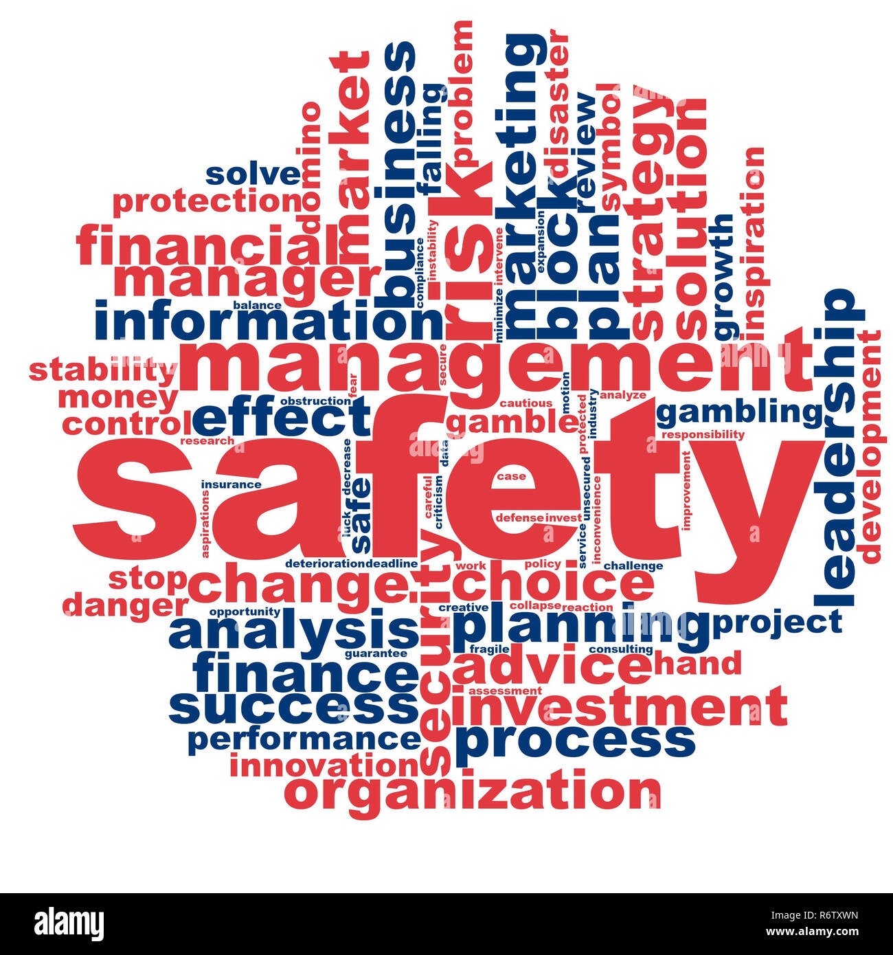 Safety word cloud Stock Photo - Alamy