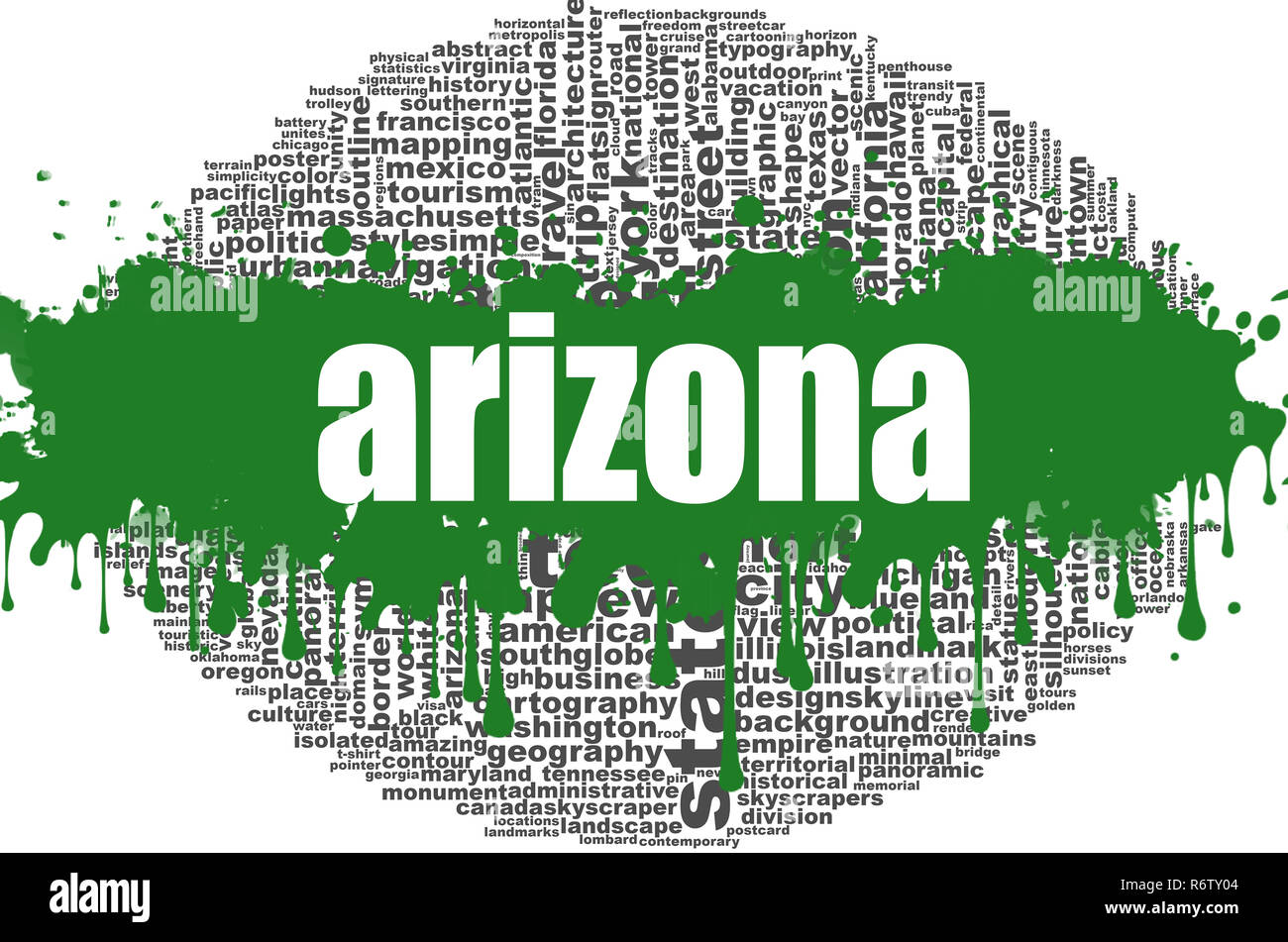 Arizona state typography hi-res stock photography and images - Alamy