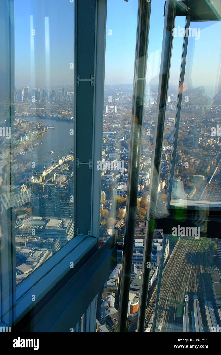 The Shard viewing gallery - London UK Stock Photo - Alamy
