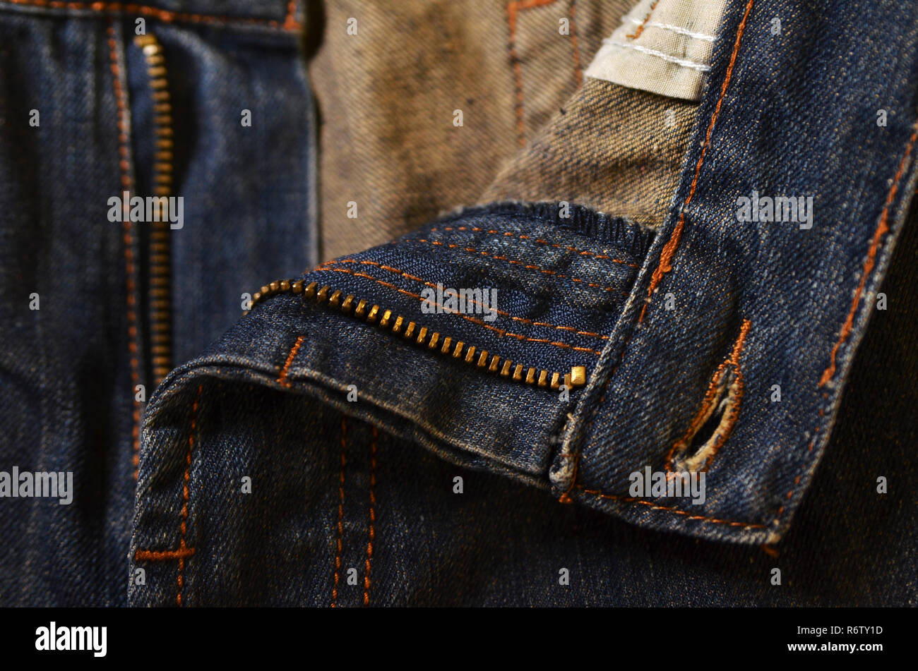 Denim jeans with fashion design Stock Photo - Alamy