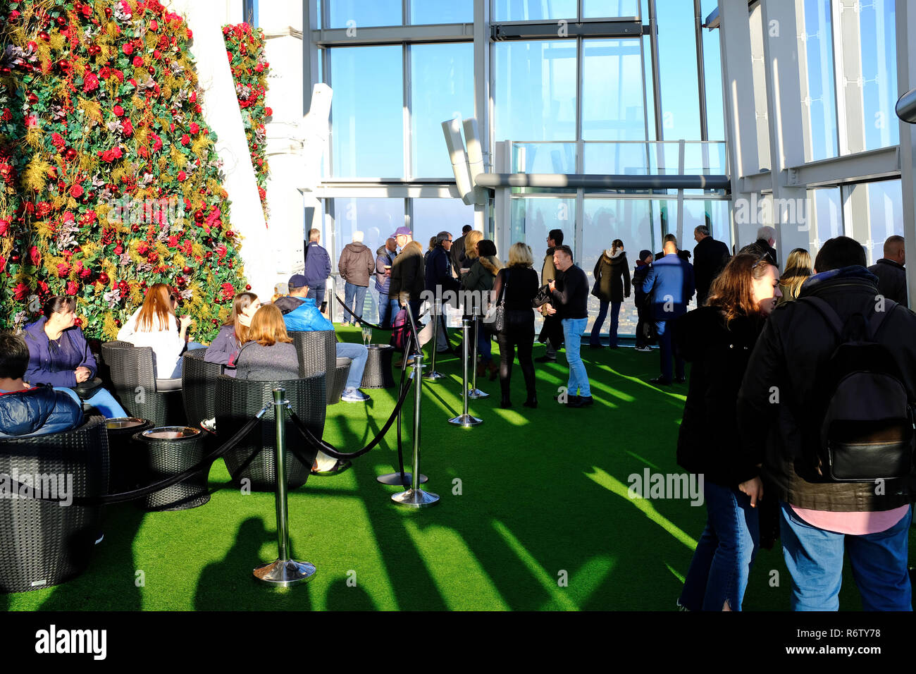 The Shard viewing gallery - London UK Stock Photo - Alamy
