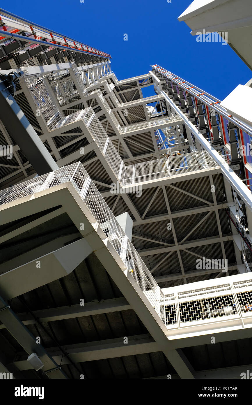 Looking up from The Shard viewing gallery at the floors above - London ...