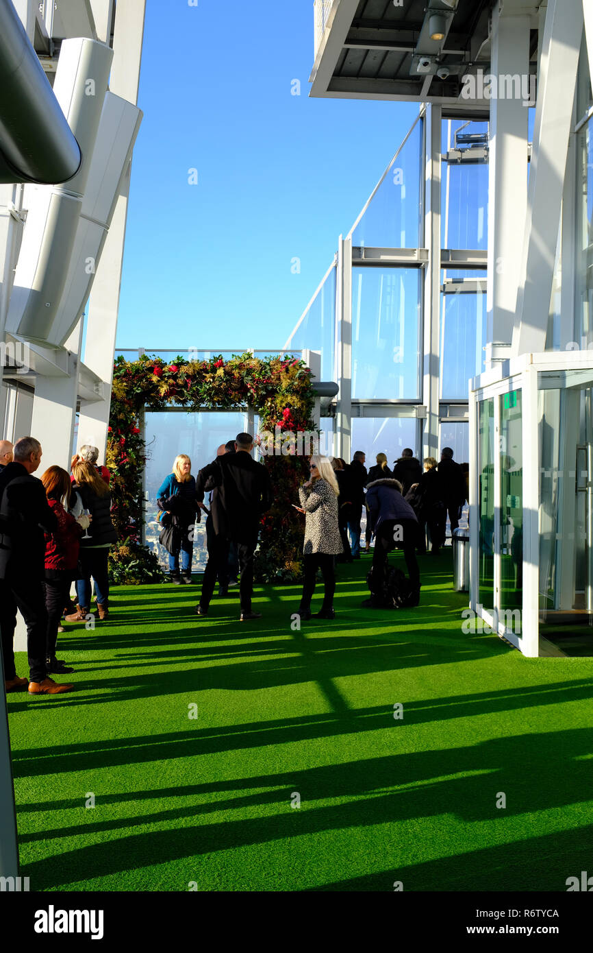 The Shard viewing gallery - London UK Stock Photo - Alamy