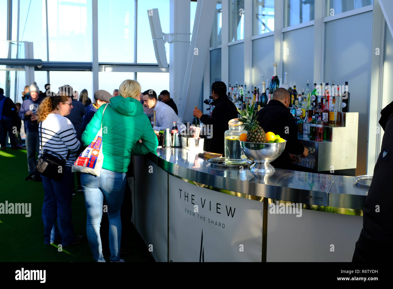 The Shard viewing gallery - London UK Stock Photo - Alamy