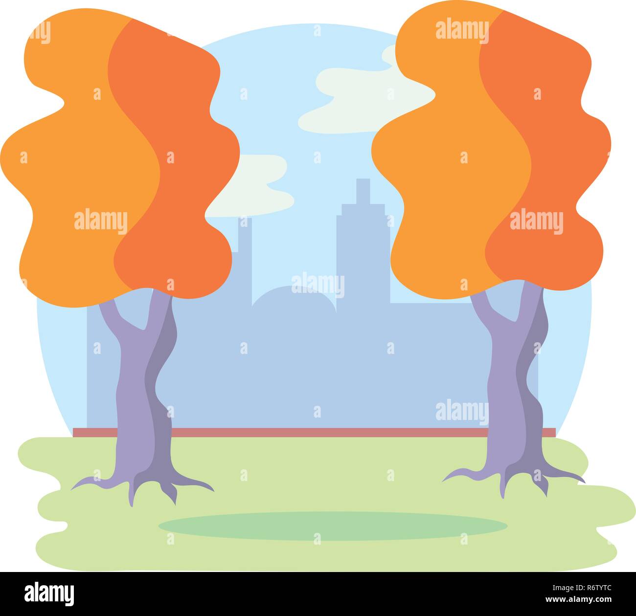nature park cartoon Stock Vector Image & Art - Alamy