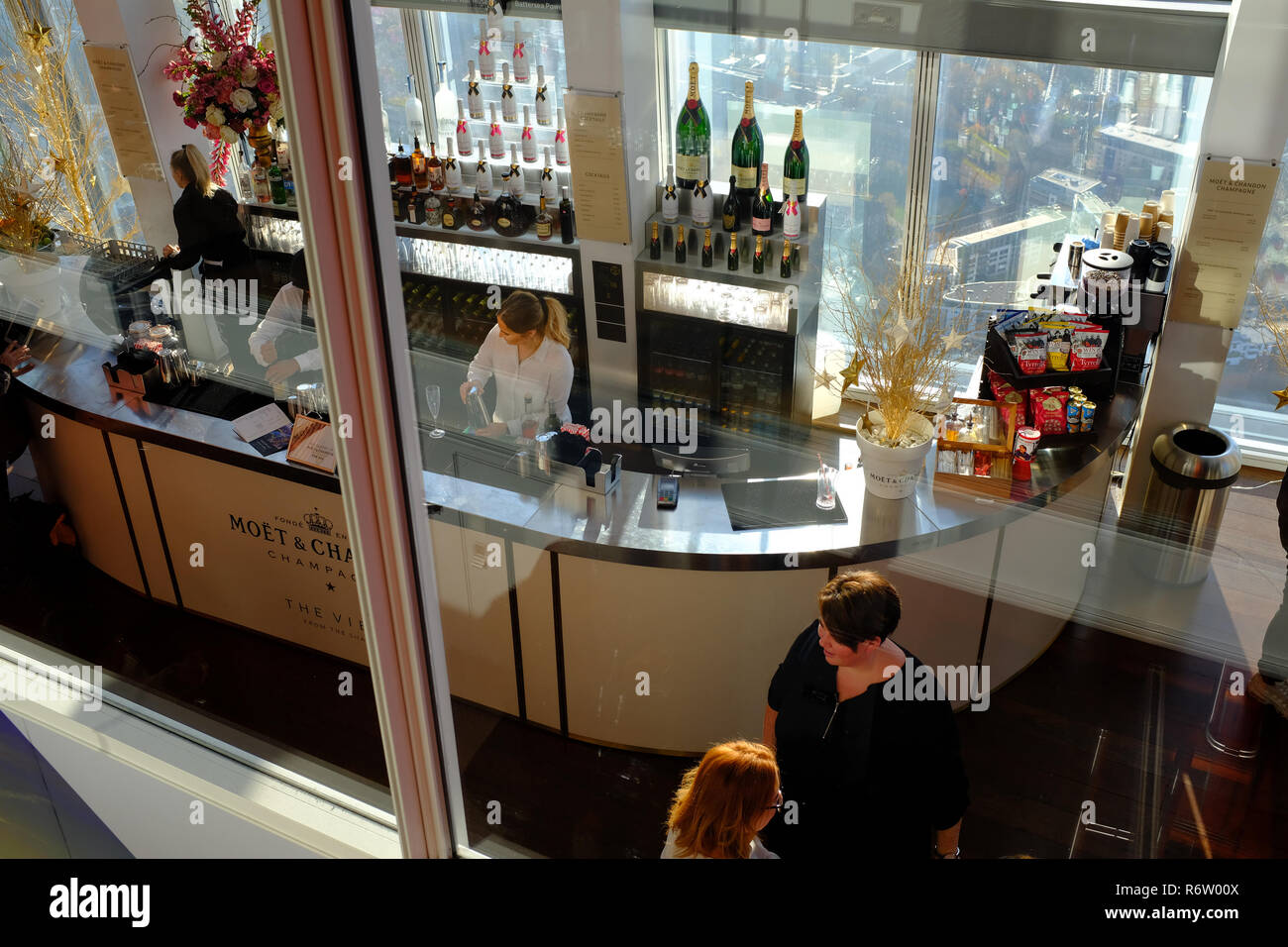 The Shard viewing gallery - London UK Stock Photo - Alamy