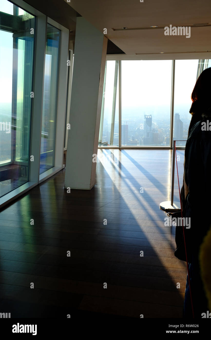 The Shard viewing gallery - London UK Stock Photo - Alamy