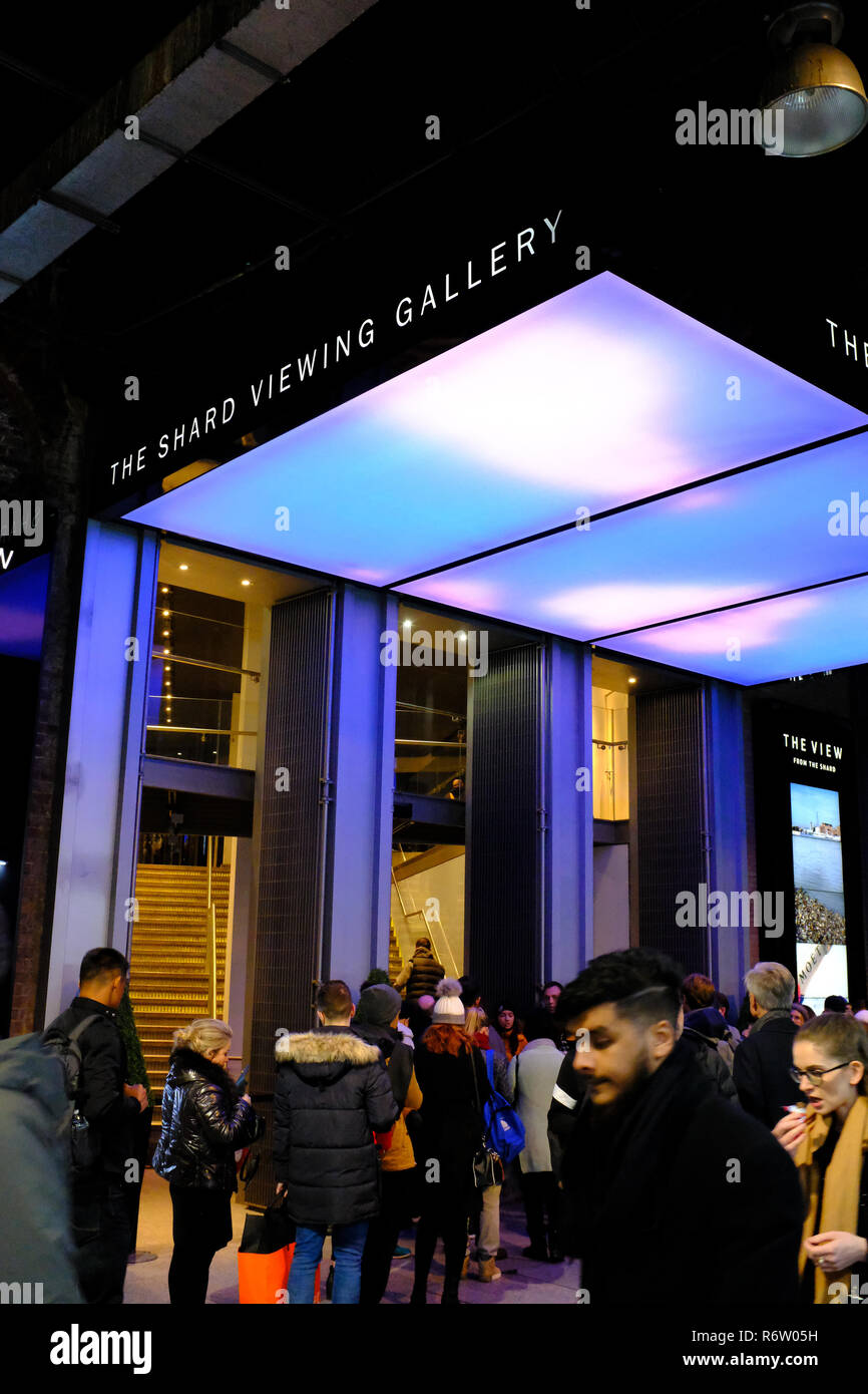 The Shard viewing gallery - London UK Stock Photo - Alamy