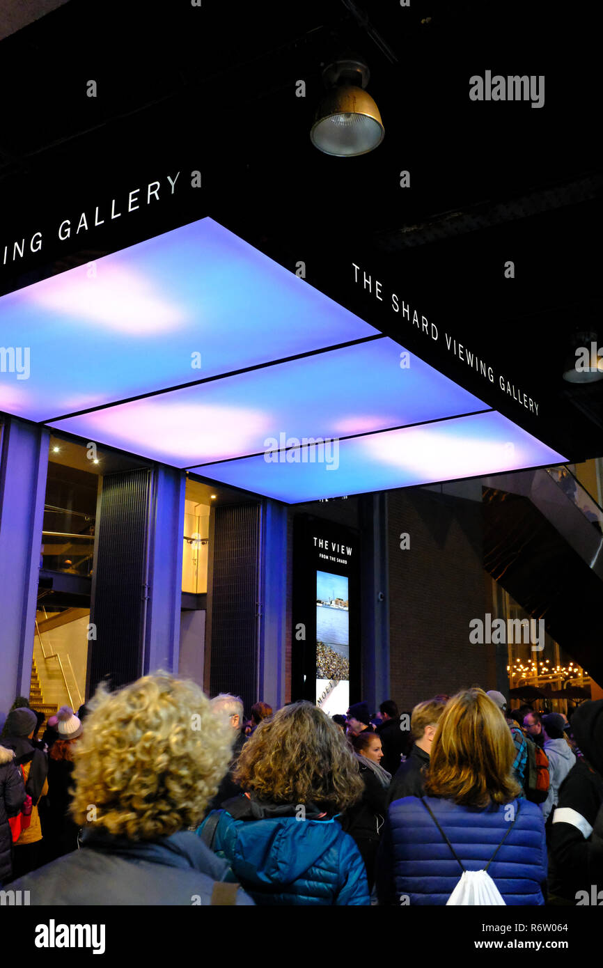 The Shard viewing gallery London UK Stock Photo - Alamy
