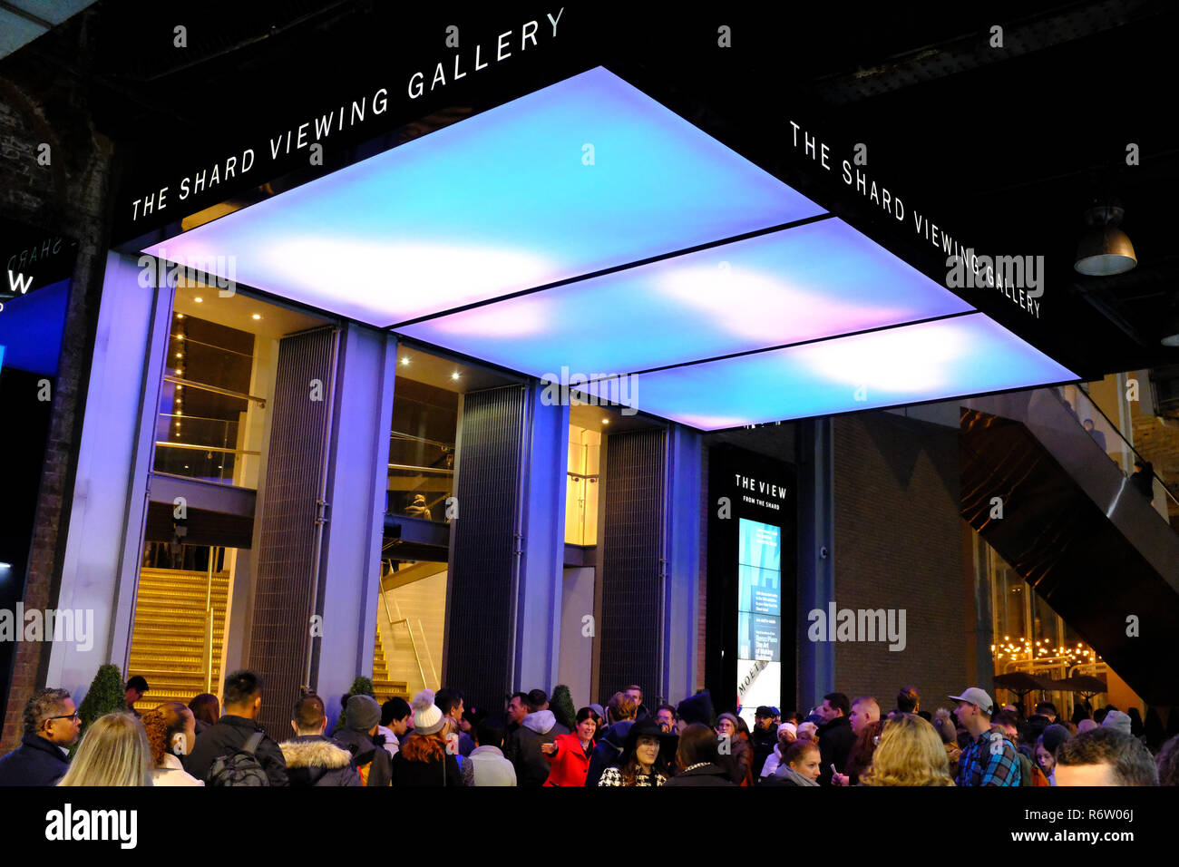 The Shard viewing gallery London UK Stock Photo - Alamy