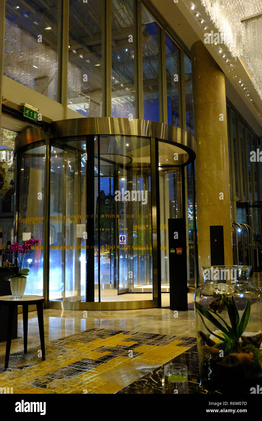 The Shangri La Hotel entrance at The Shard London UK Stock Photo - Alamy