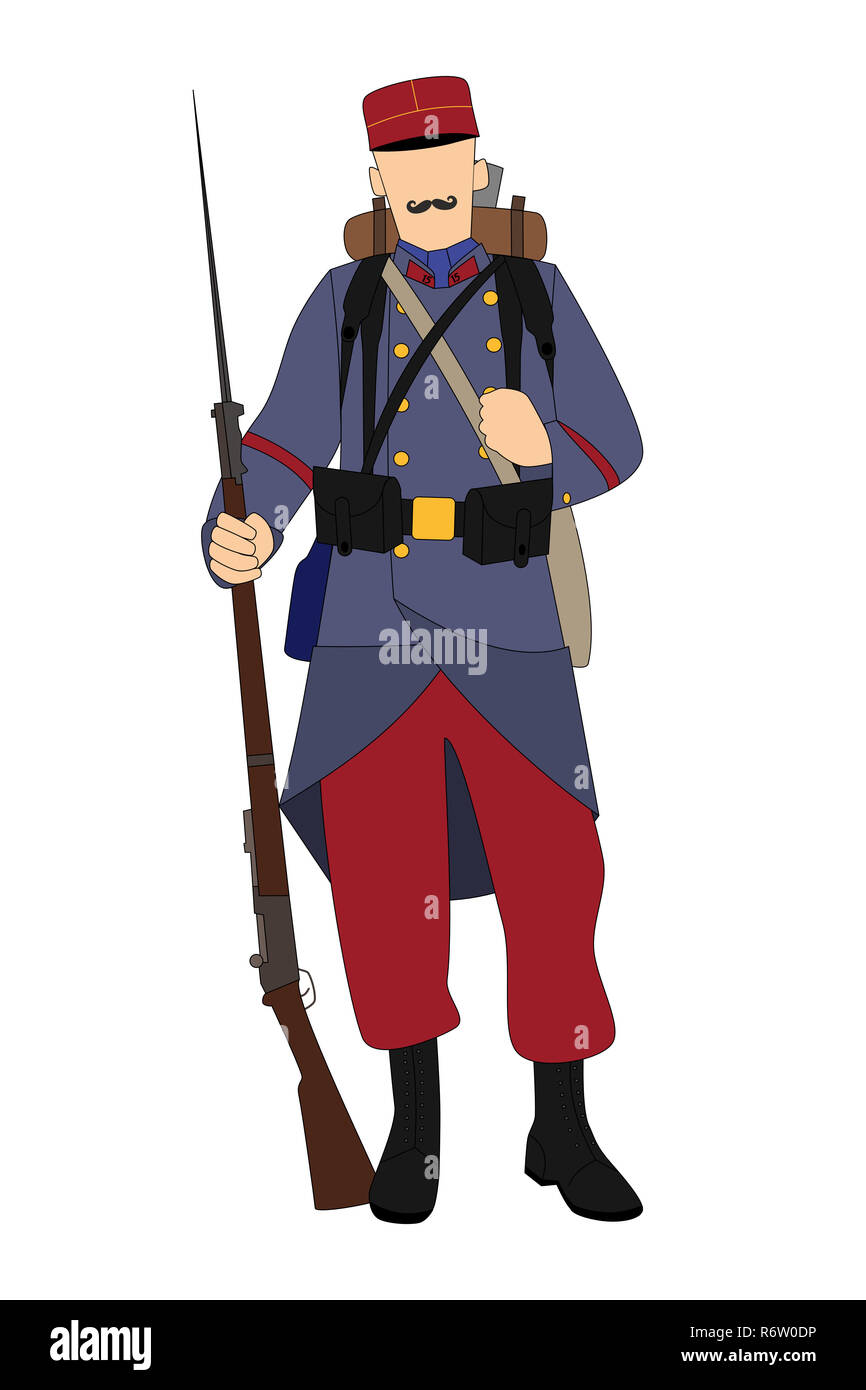French Soldier Cartoon