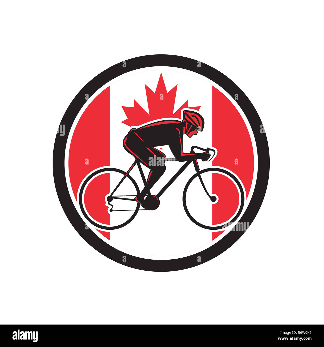 Bicycle with canadian flag hi-res stock photography and images - Alamy