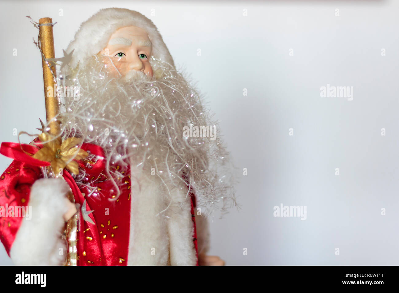 Santa Claus with Copy space Stock Photo - Alamy