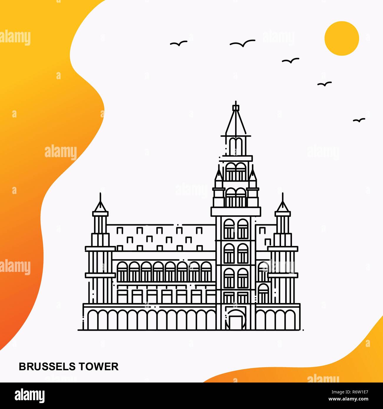 Grand place brussels belgium Stock Vector Images - Alamy