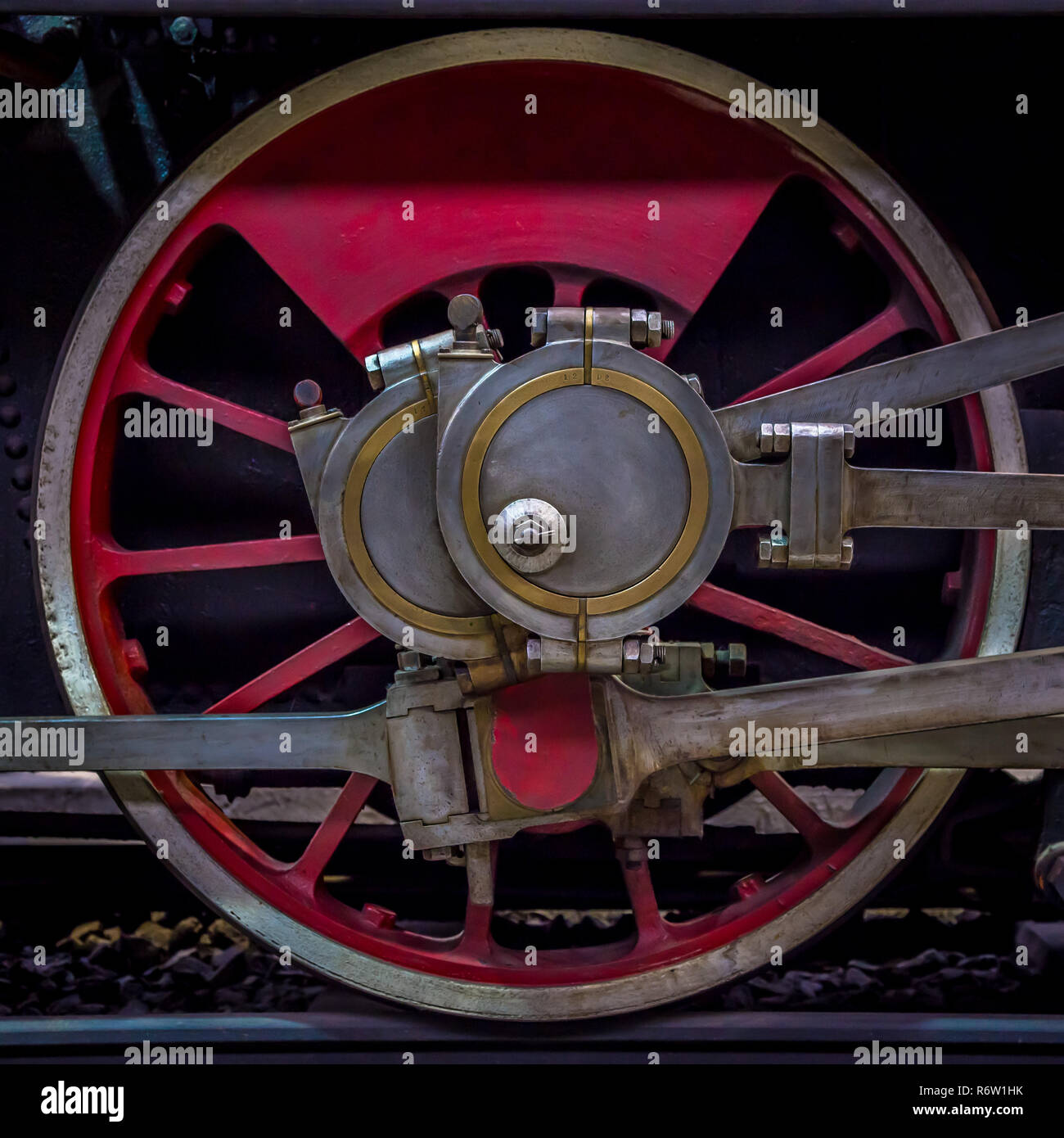 Steam Locomotive detail Stock Photo - Alamy