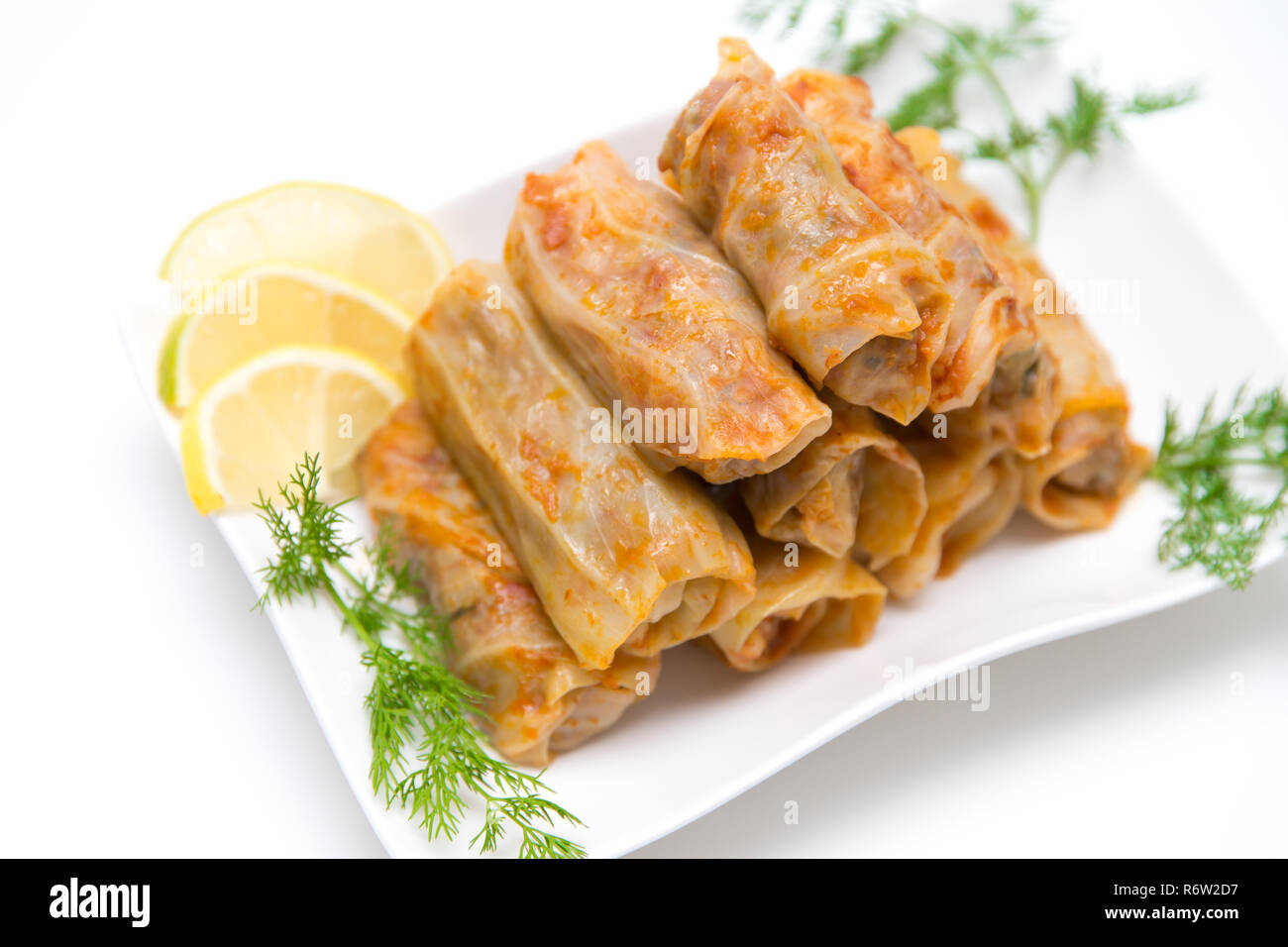 Cabbage Rolls - Sarma Stock Photo - Alamy