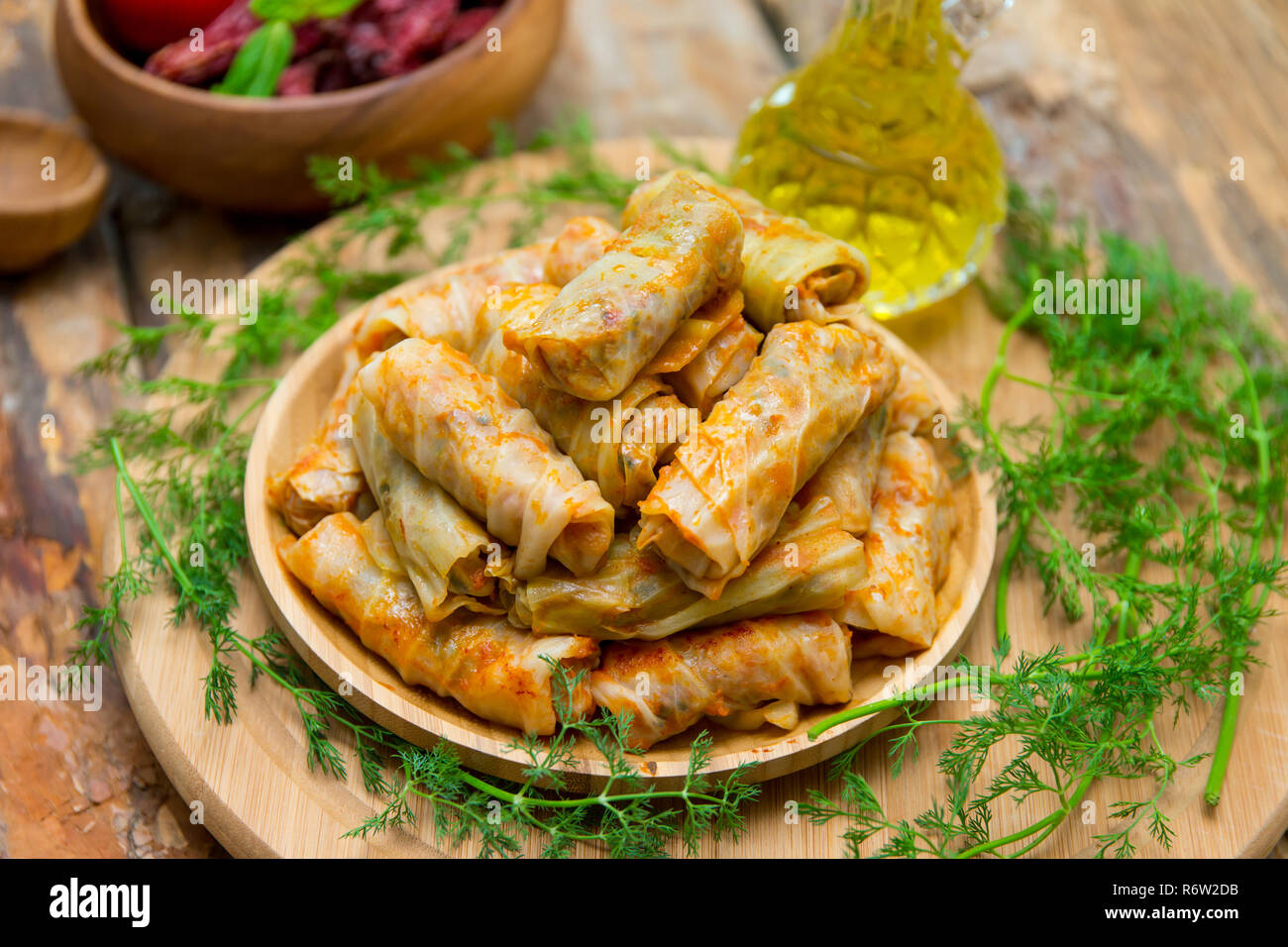 Cabbage Rolls - Sarma Stock Photo - Alamy