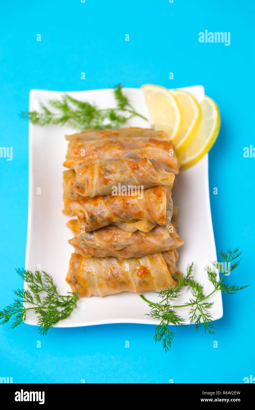 Cabbage Rolls - Sarma Stock Photo - Alamy