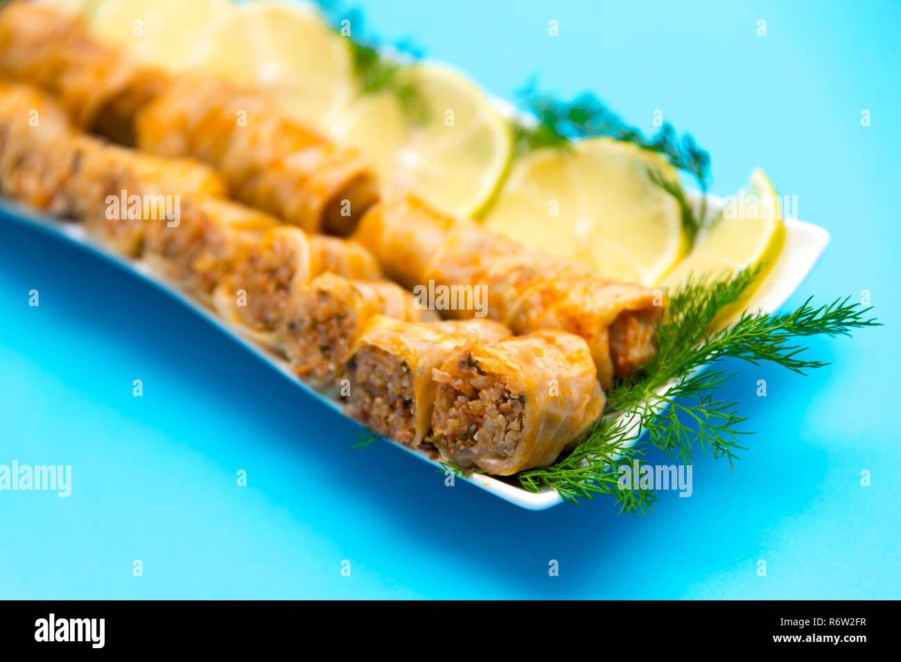 Cabbage Rolls - Sarma Stock Photo - Alamy
