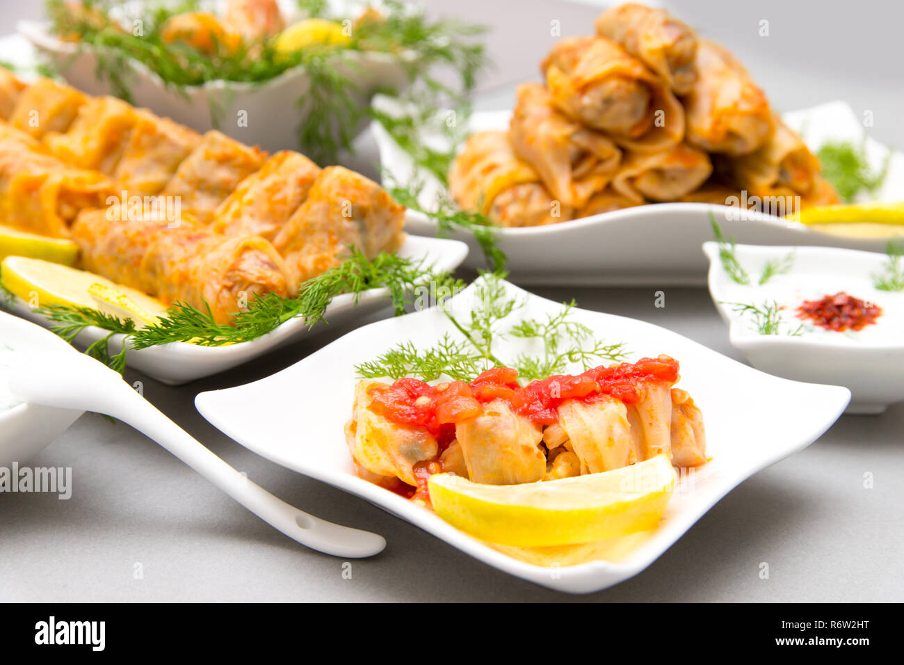 Cabbage Rolls - Sarma Stock Photo - Alamy
