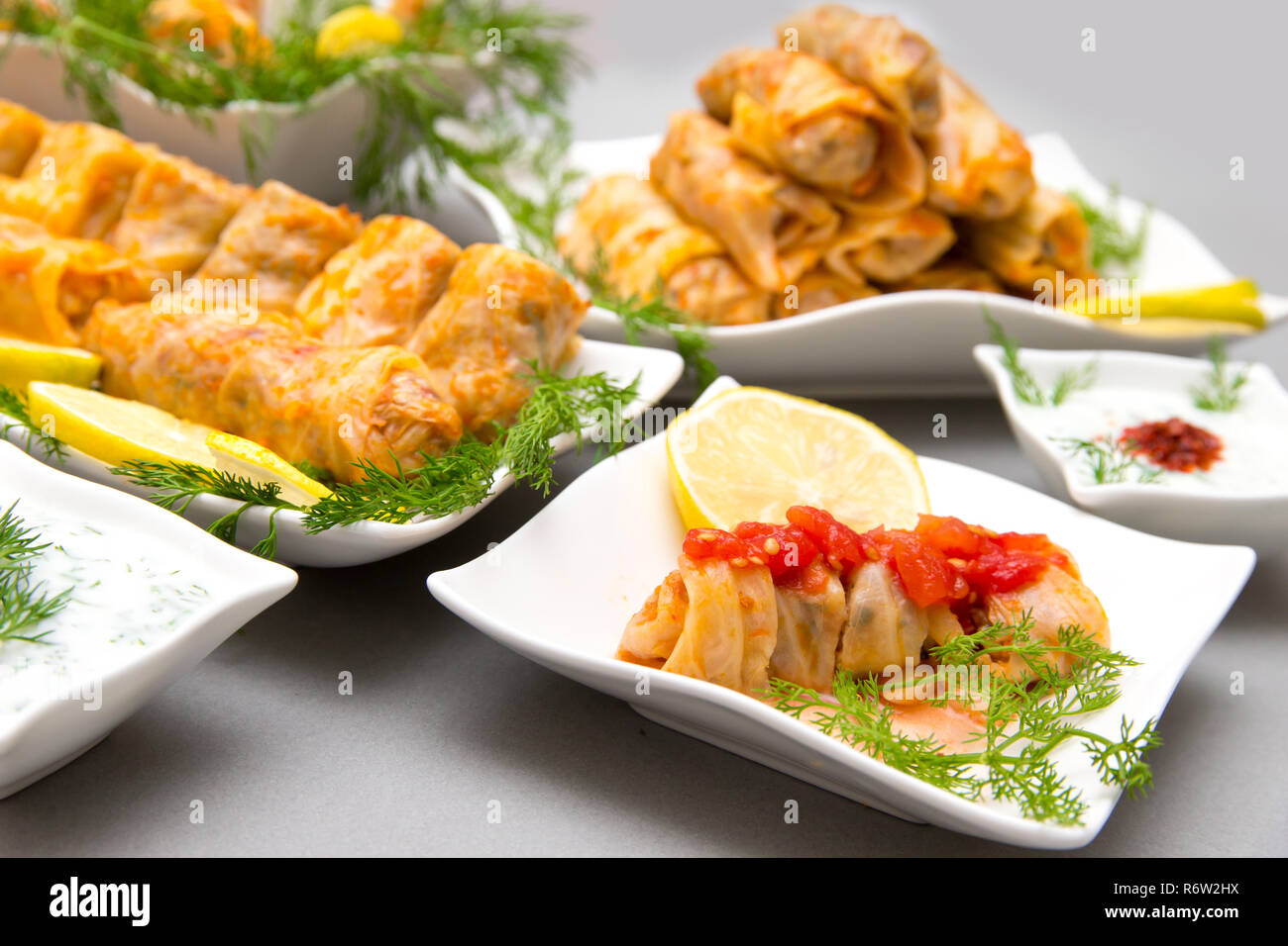 Cabbage Rolls - Sarma Stock Photo - Alamy