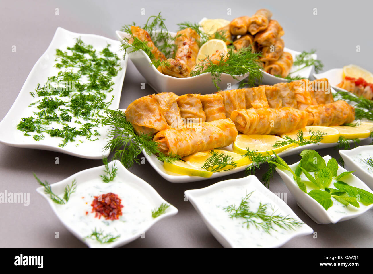 Cabbage Rolls - Sarma Stock Photo - Alamy
