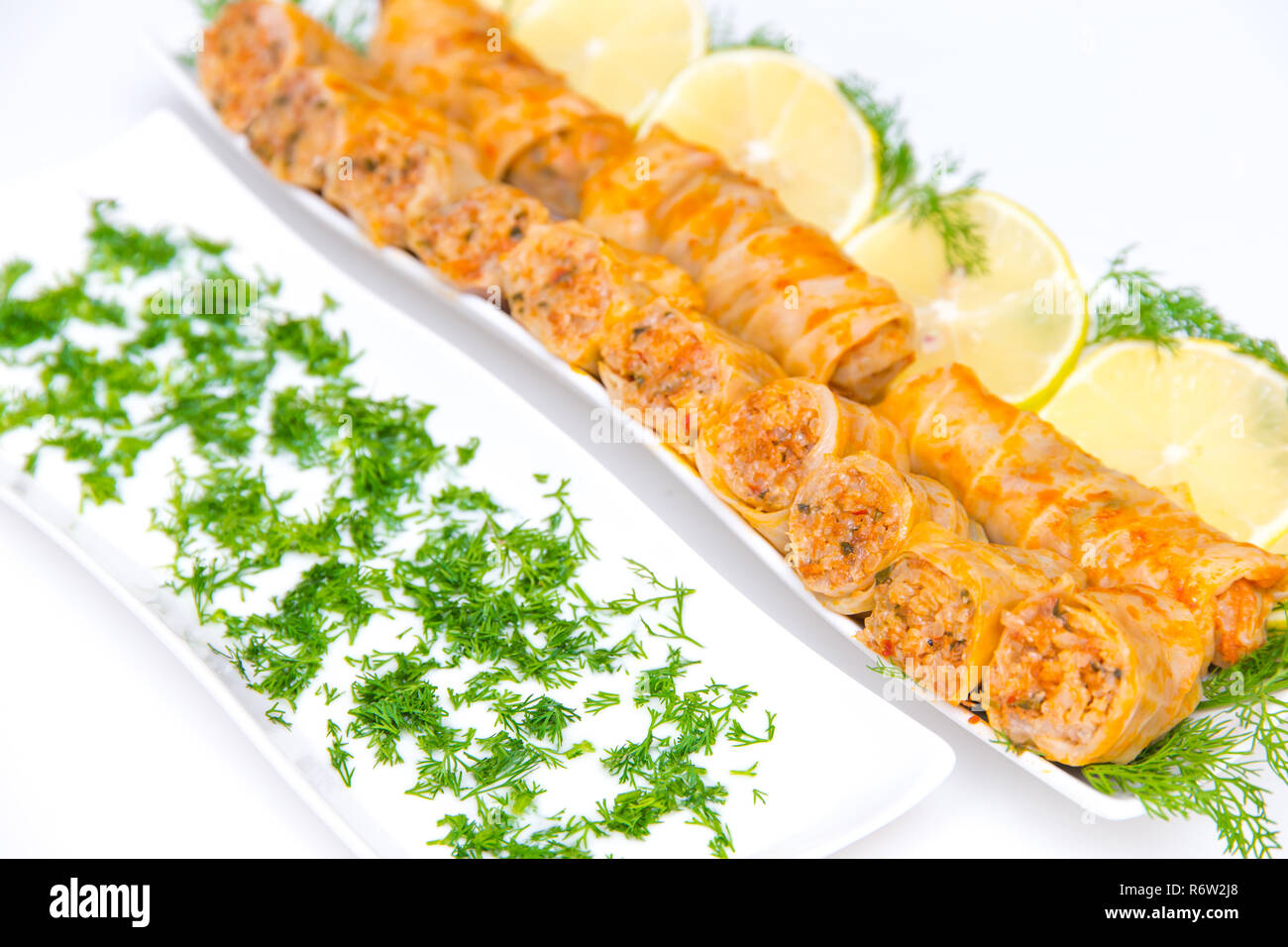 Cabbage Rolls - Sarma Stock Photo - Alamy