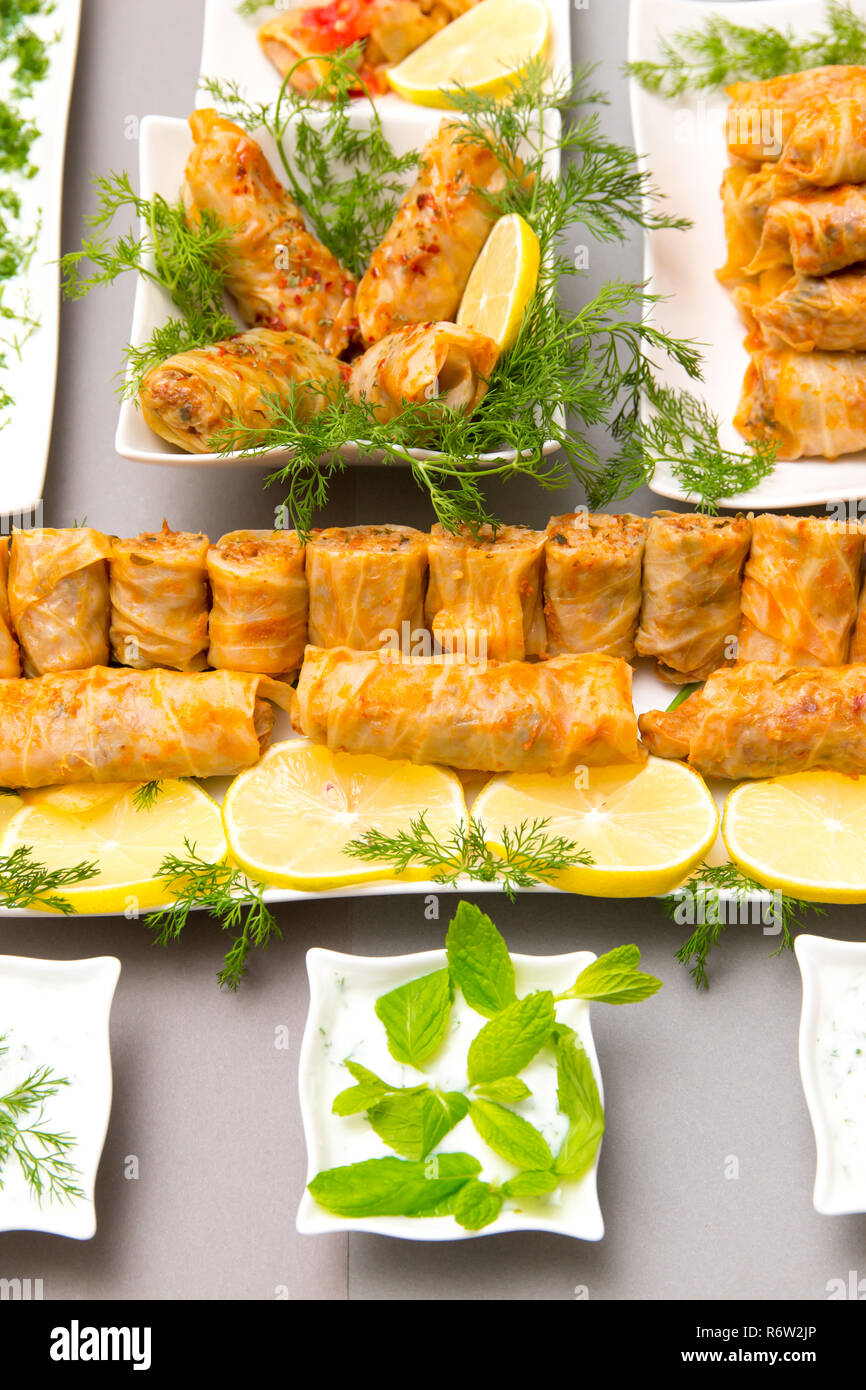 Cabbage Rolls - Sarma Stock Photo - Alamy