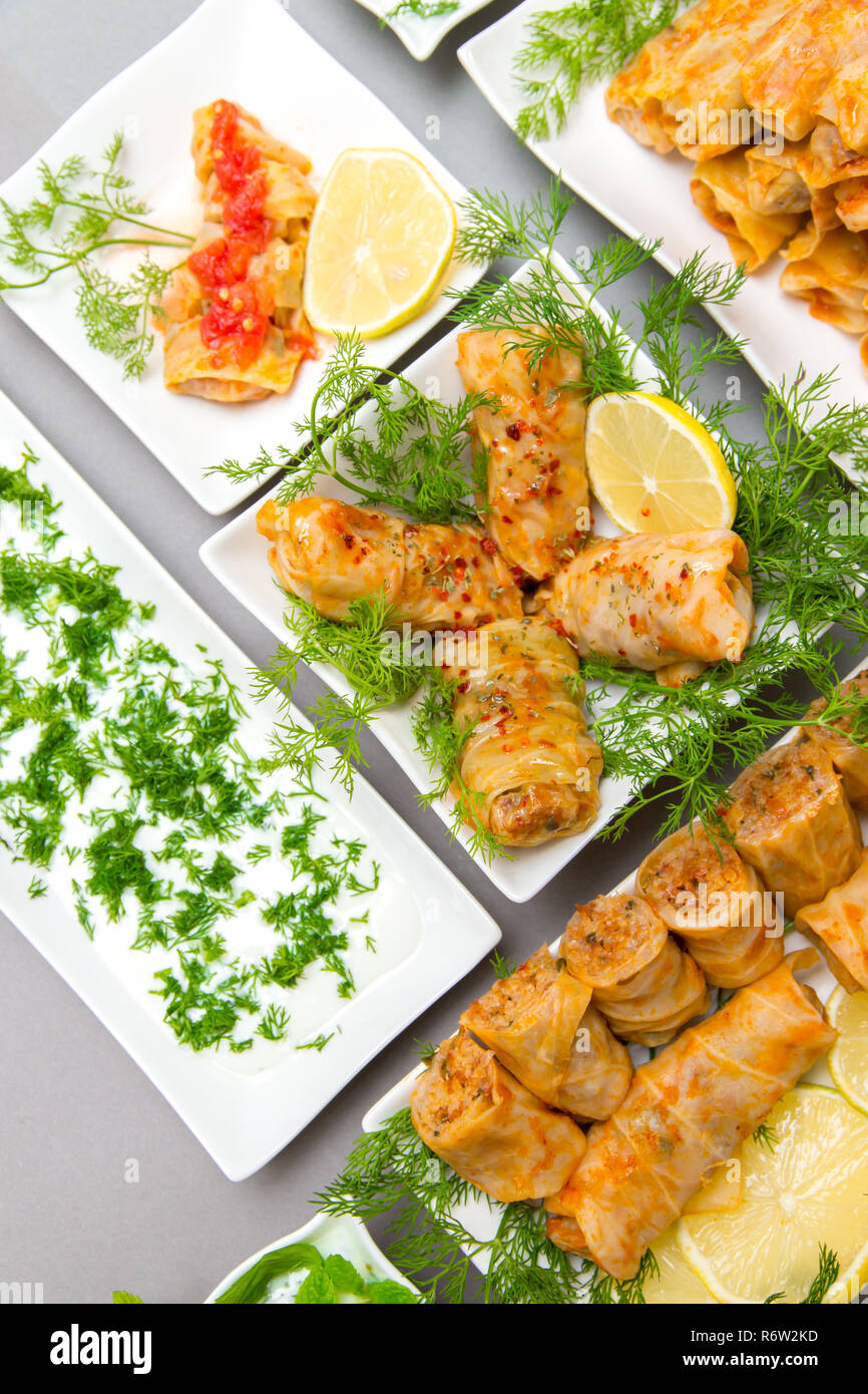 Cabbage Rolls - Sarma Stock Photo - Alamy