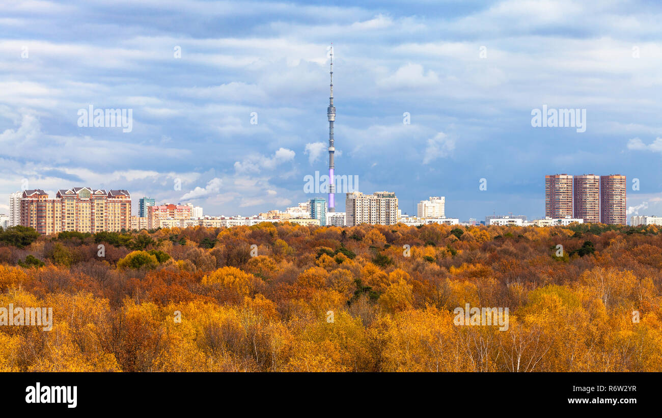 Ostankinskaya tv tower in moscow hi-res stock photography and images ...