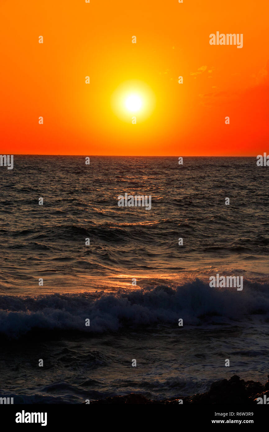 Sunset View In Antalya Turkey Stock Photo - Alamy