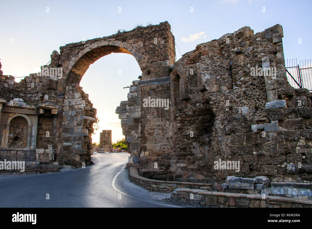 Ancient City Of Perge Near Antalya Turkey Stock Photo - Alamy