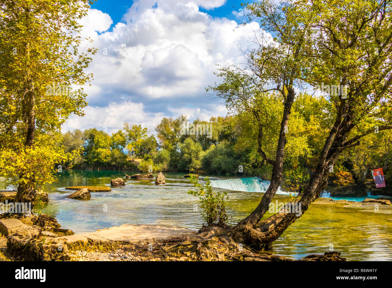 Waterfall On The River Manavgat, Turkey Stock Photo - Alamy
