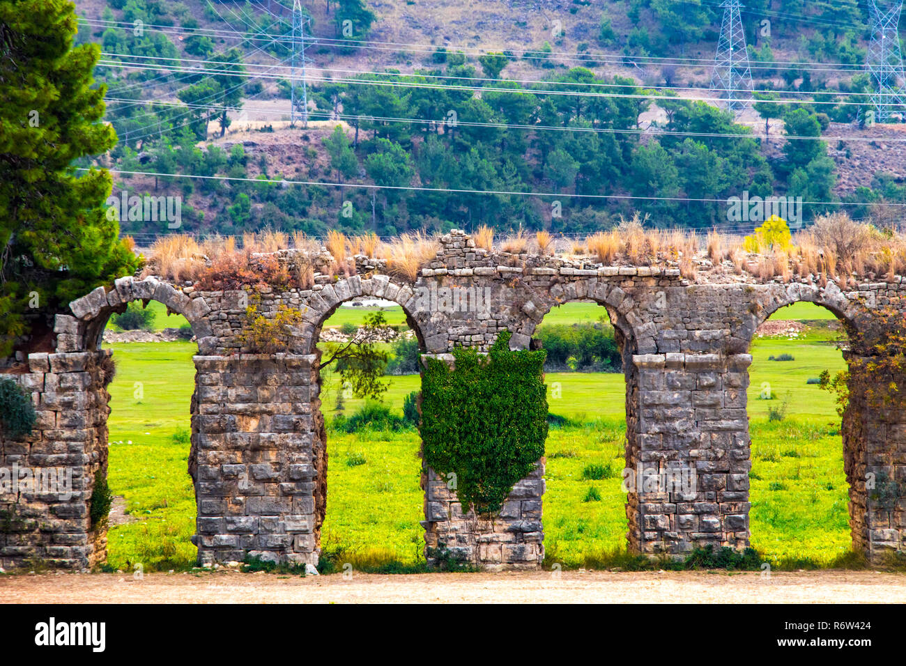 Ancient City Of Perge Near Antalya Turkey Stock Photo - Alamy