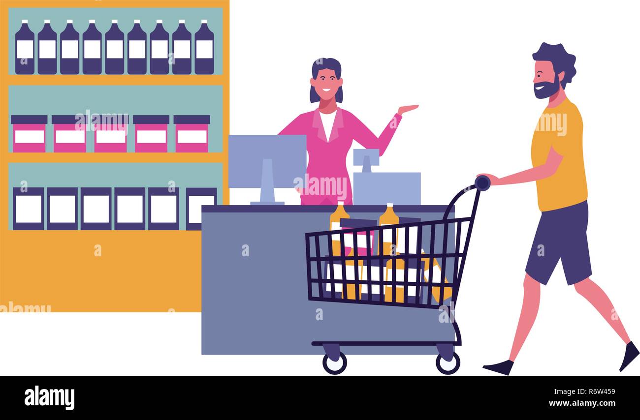 Customer cartoons Stock Vector Images - Alamy