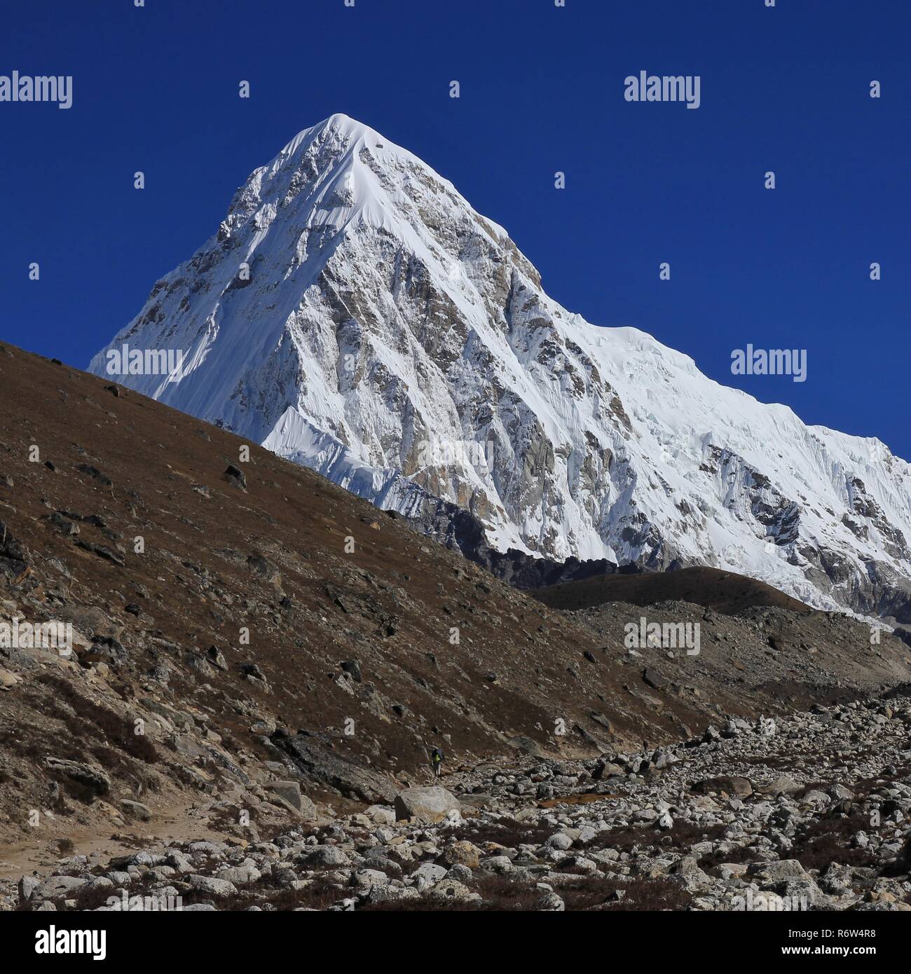 Majestic Mount Pumori Stock Photo - Alamy