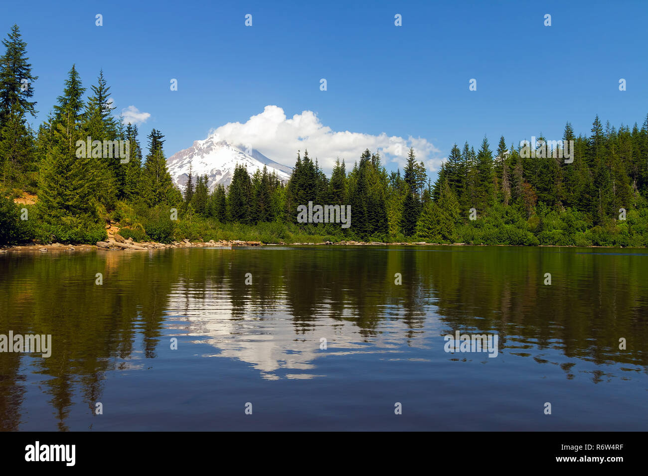 Mount Hood by Mirror Lake Stock Photo - Alamy Mount Hood by Mirror Lake Stock Photo - Alamy