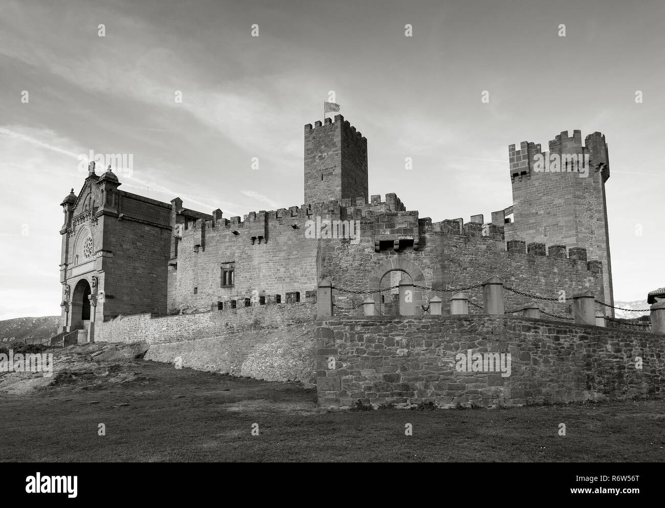 Castle of Javier, Navarra, Spain Stock Photo - Alamy