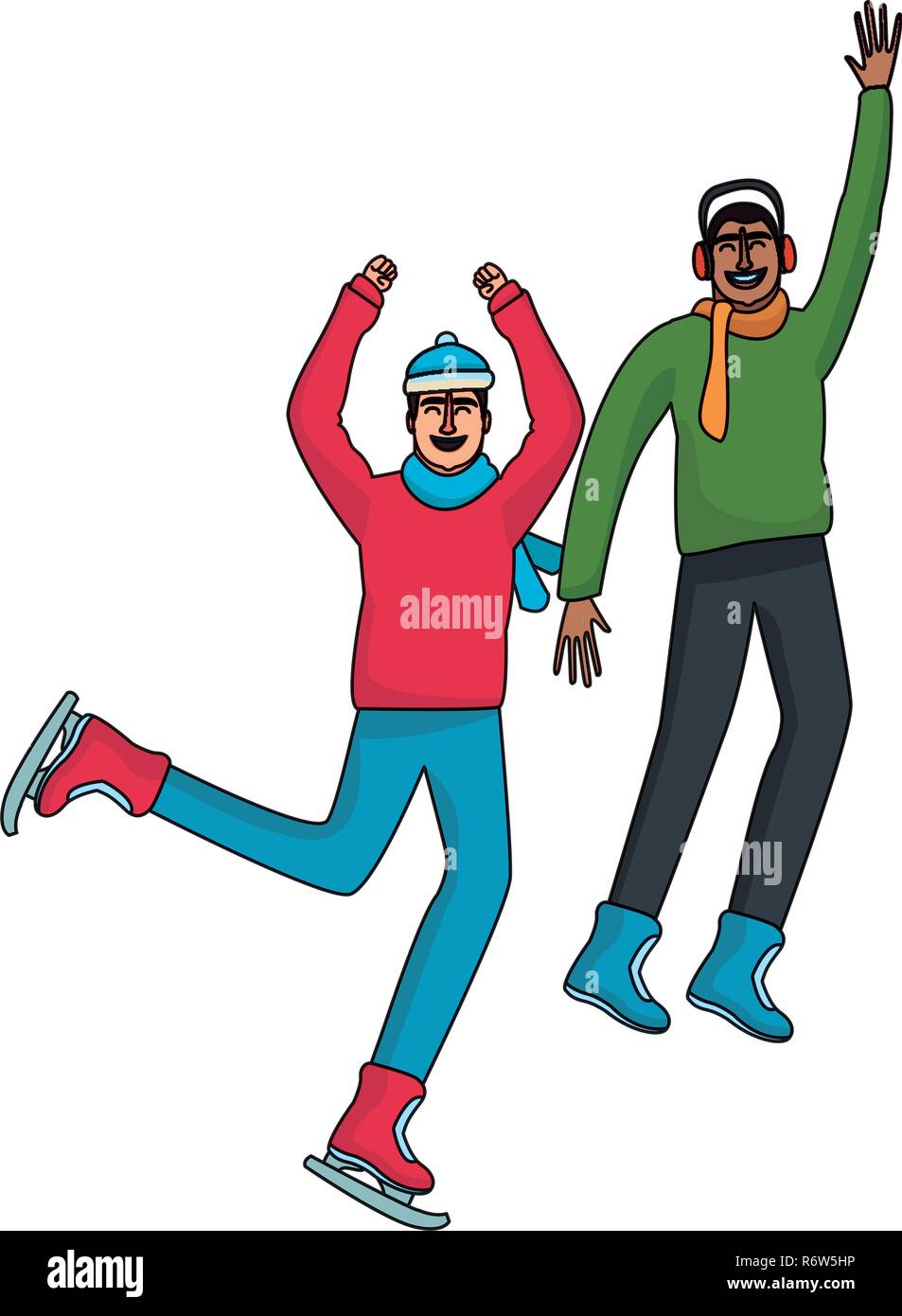 Fashion friends portrait happy Stock Vector Images - Alamy