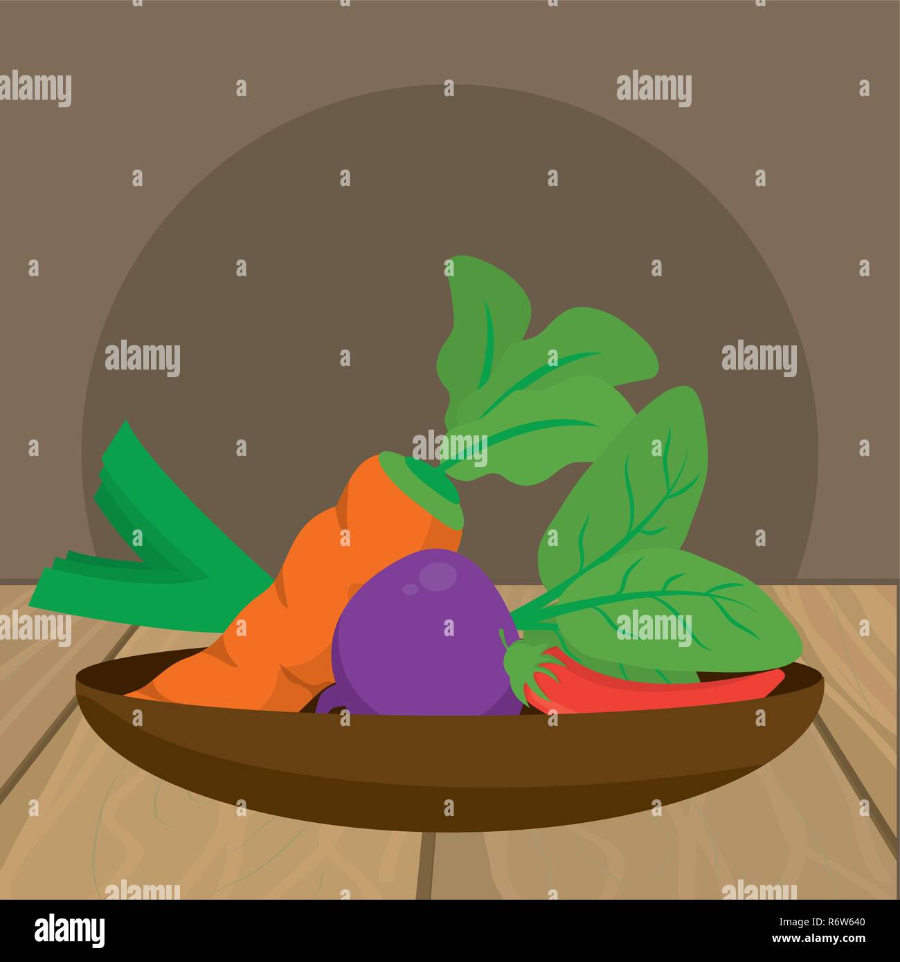delicious fresh vegetables cartoon Stock Vector Image & Art - Alamy