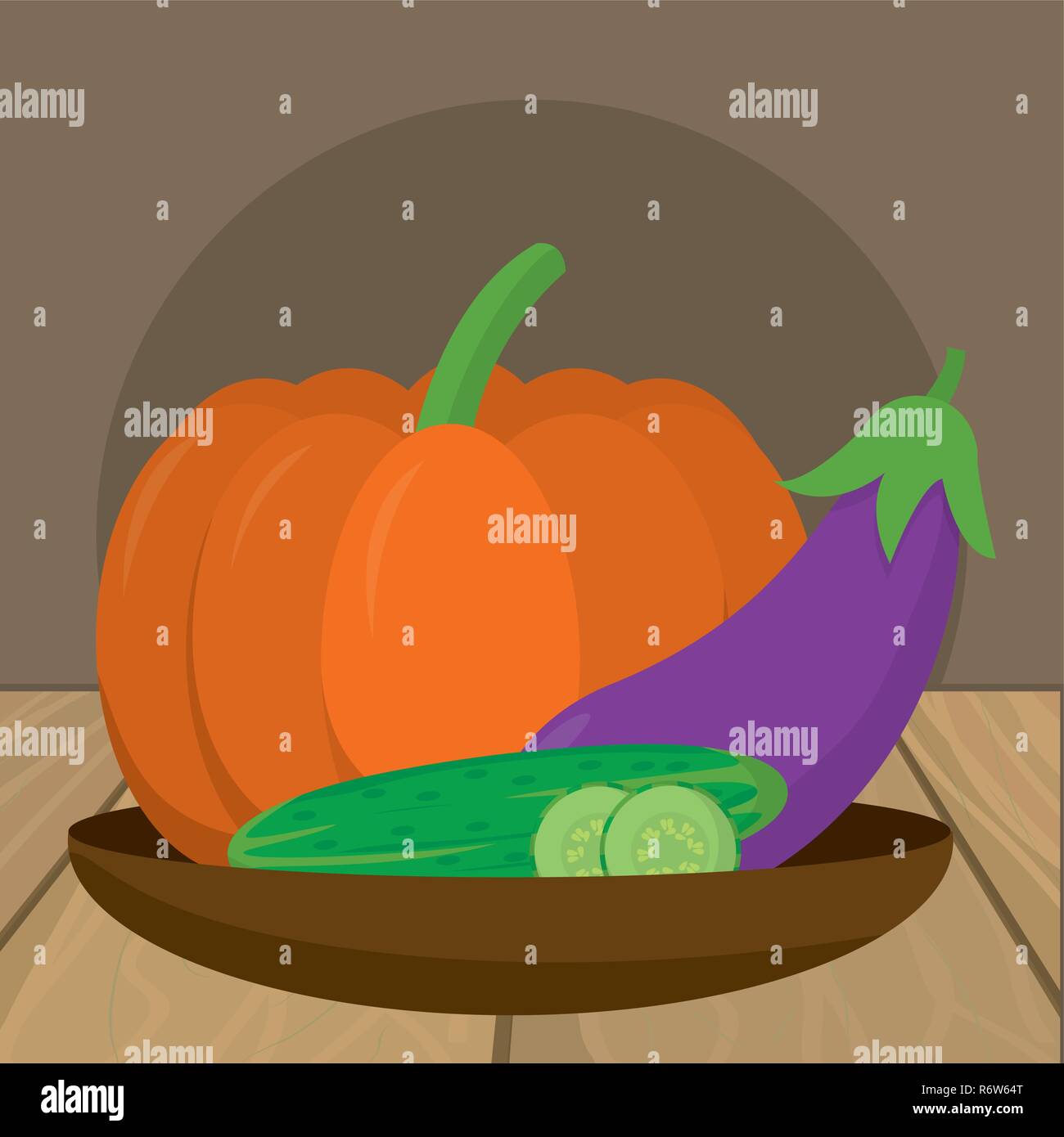 delicious fresh vegetables cartoon Stock Vector Image & Art - Alamy