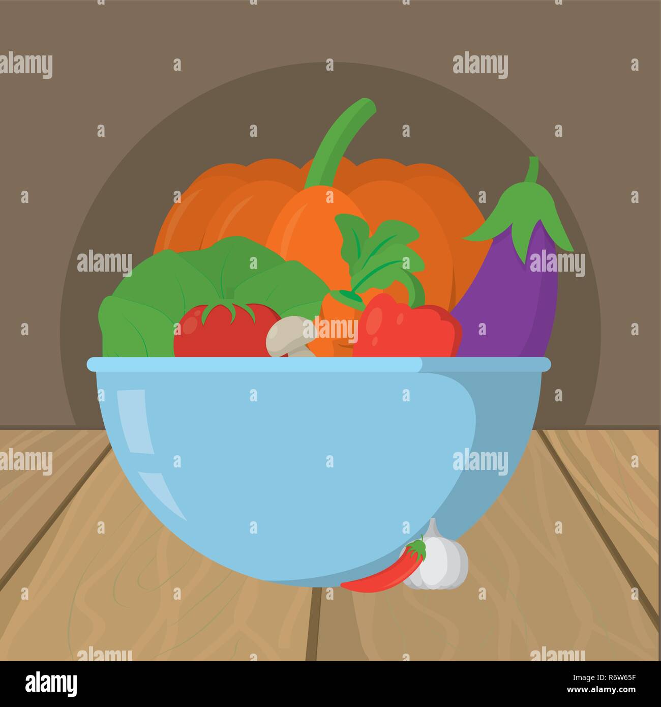 delicious fresh vegetables cartoon Stock Vector Image & Art - Alamy