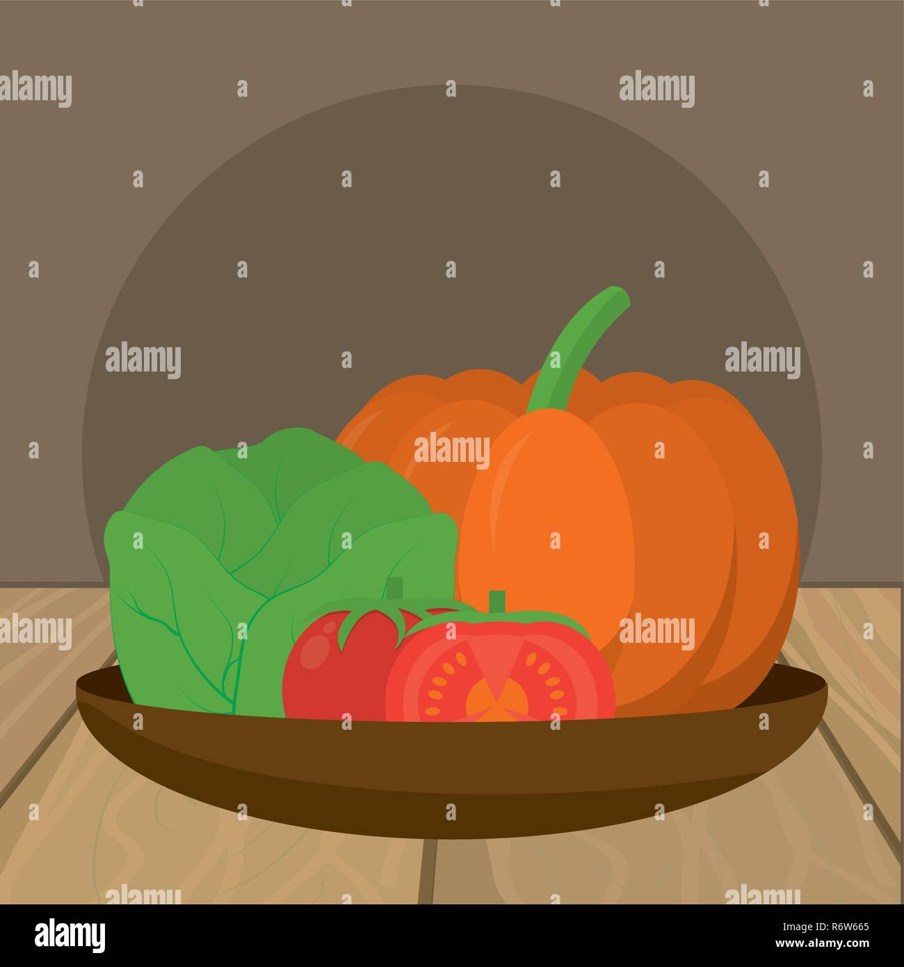 delicious fresh vegetables cartoon Stock Vector Image & Art - Alamy