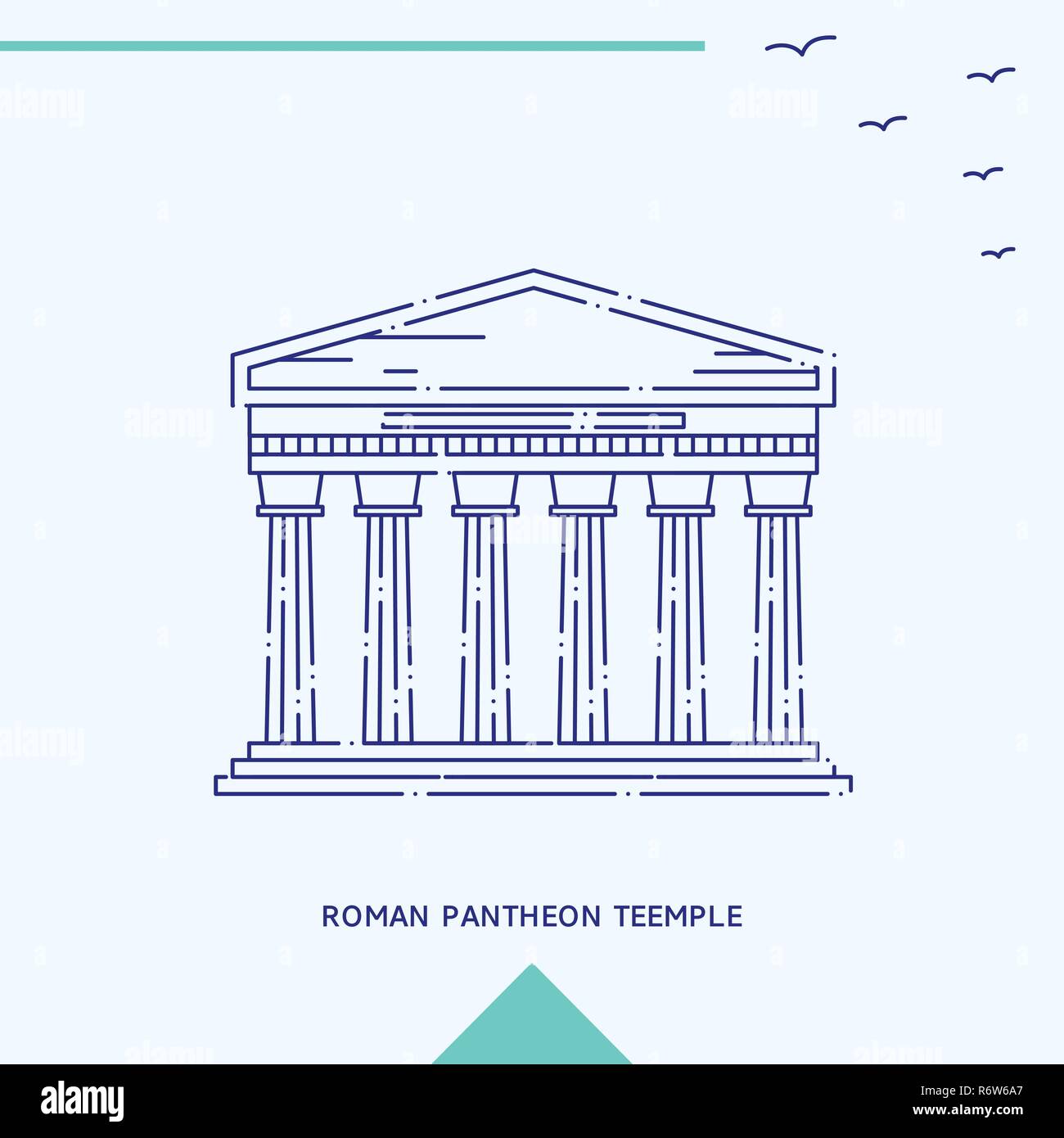 Ancient rome roman monument temple church Stock Vector Images - Alamy