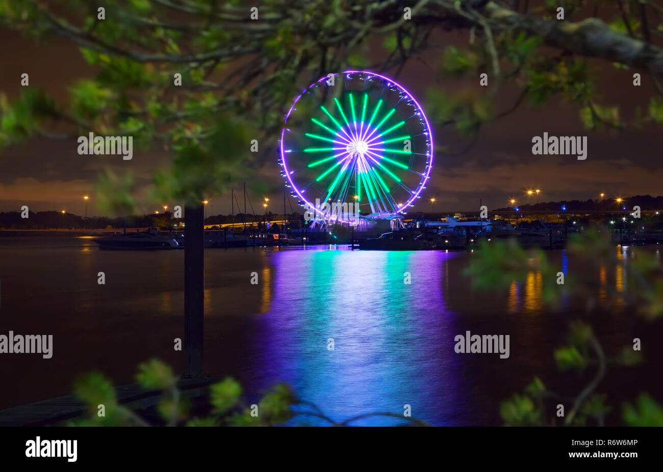 Night in National Harbor, Maryland, USA Stock Photo - Alamy