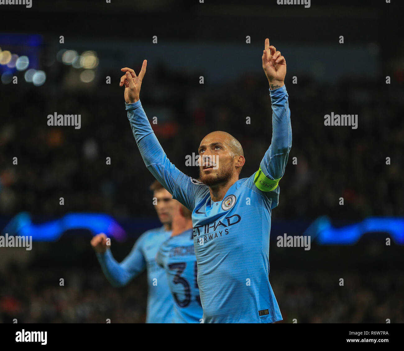 Manchester city david silva goal hi-res stock photography and images ...