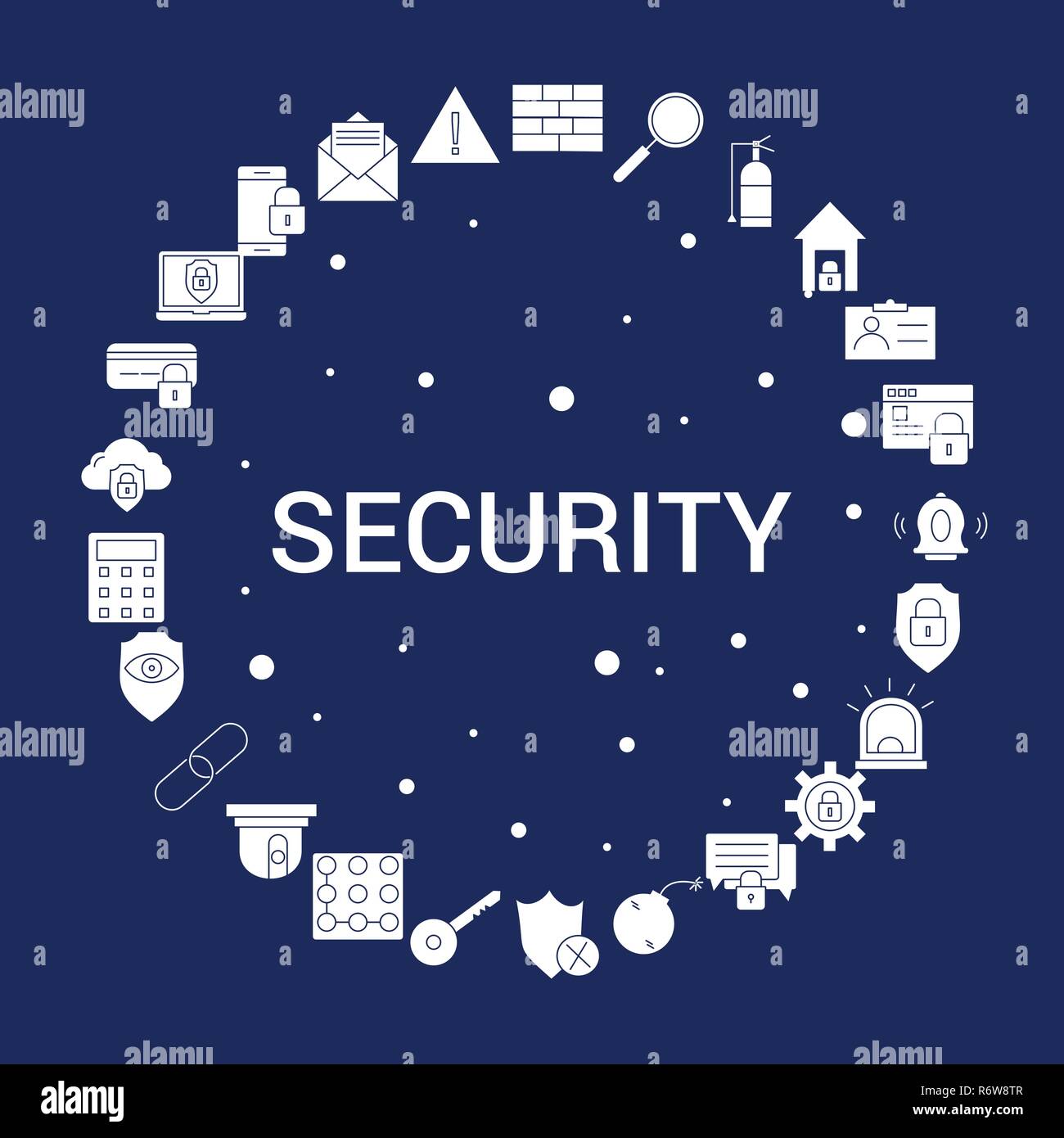 Data security and bricks Stock Vector Images - Alamy