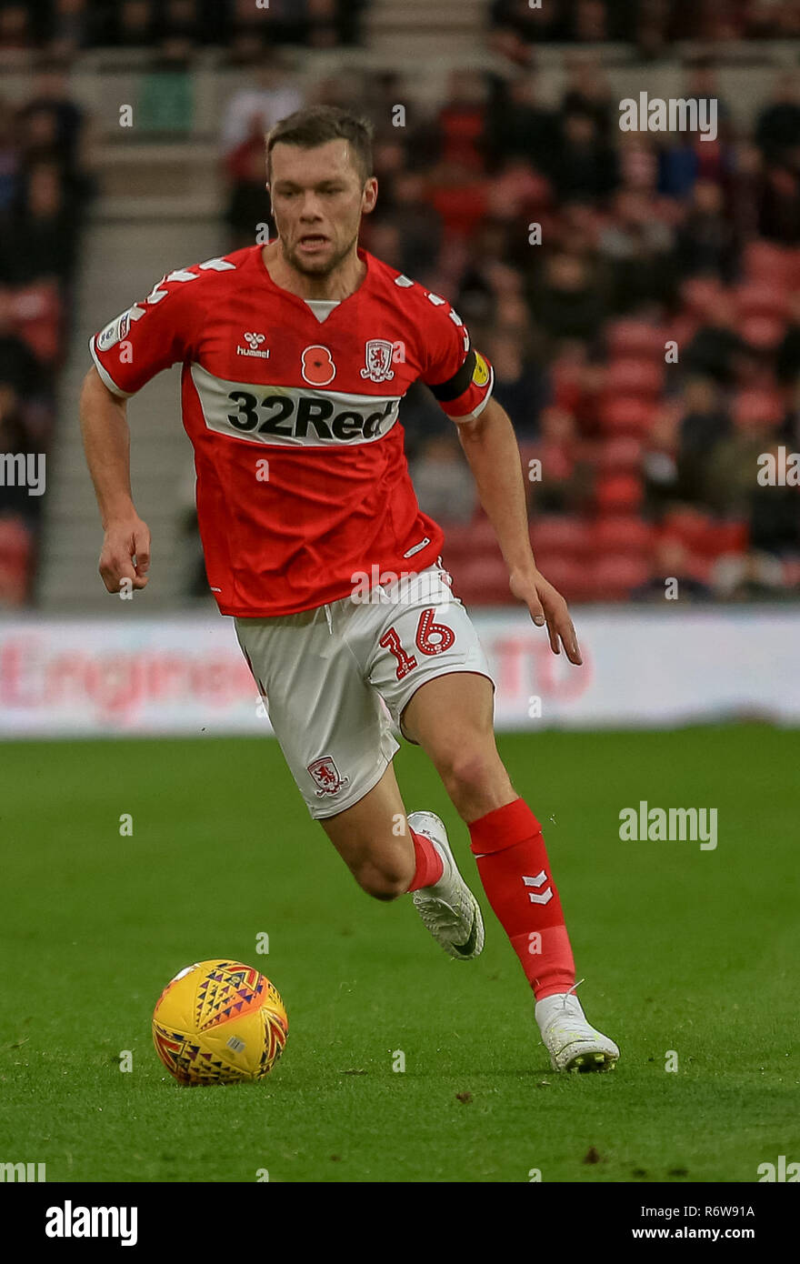 19th November 2018, Riverside Stadium, Middlesbrough, England; EFL ...