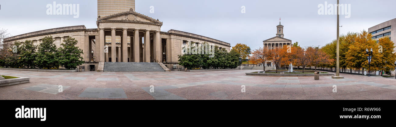 Greek Revival 1845-1859 legislative building & grounds housing the tomb of President James K ...
